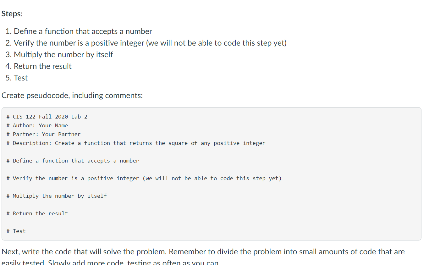Solved To summarize: • State the purpose of the program • | Chegg.com