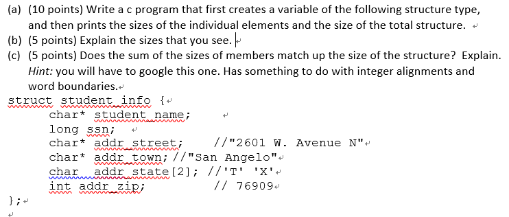 Solved (a) (10 points) Write a c program that first creates | Chegg.com