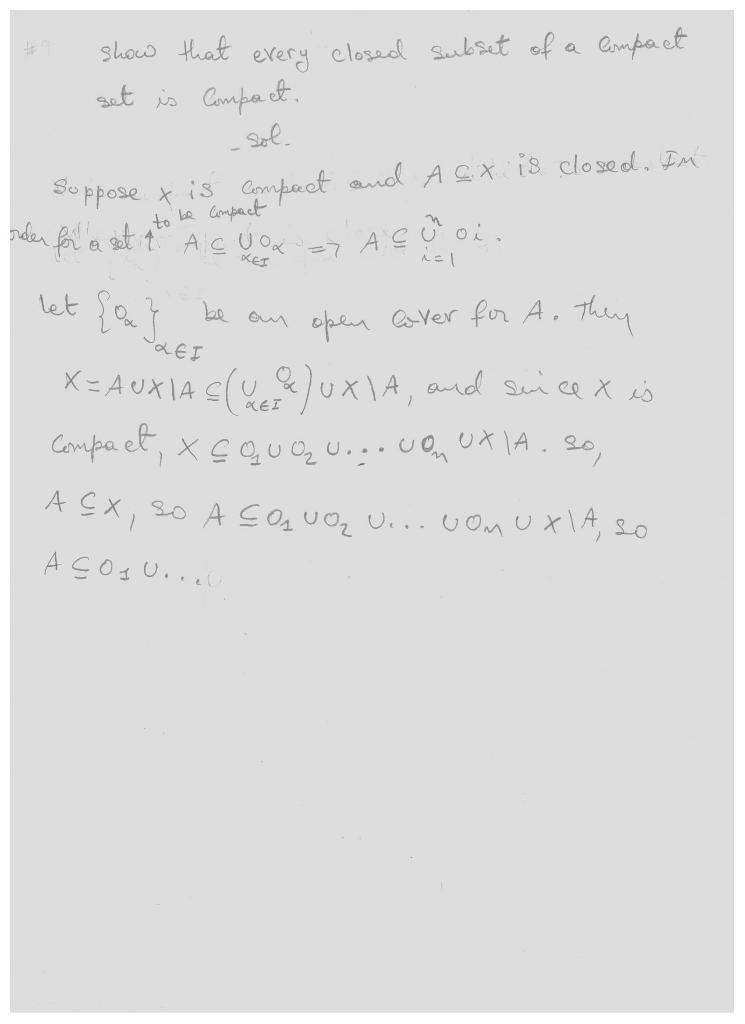 Solved Show that every closed subset of a compact set is | Chegg.com