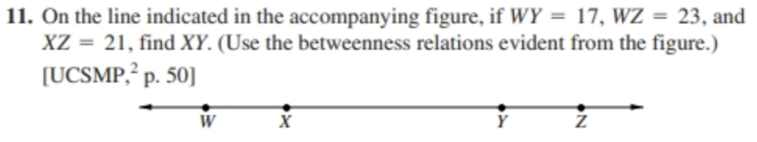 Solved In Problem 11, what answers are possible for XY if no | Chegg.com