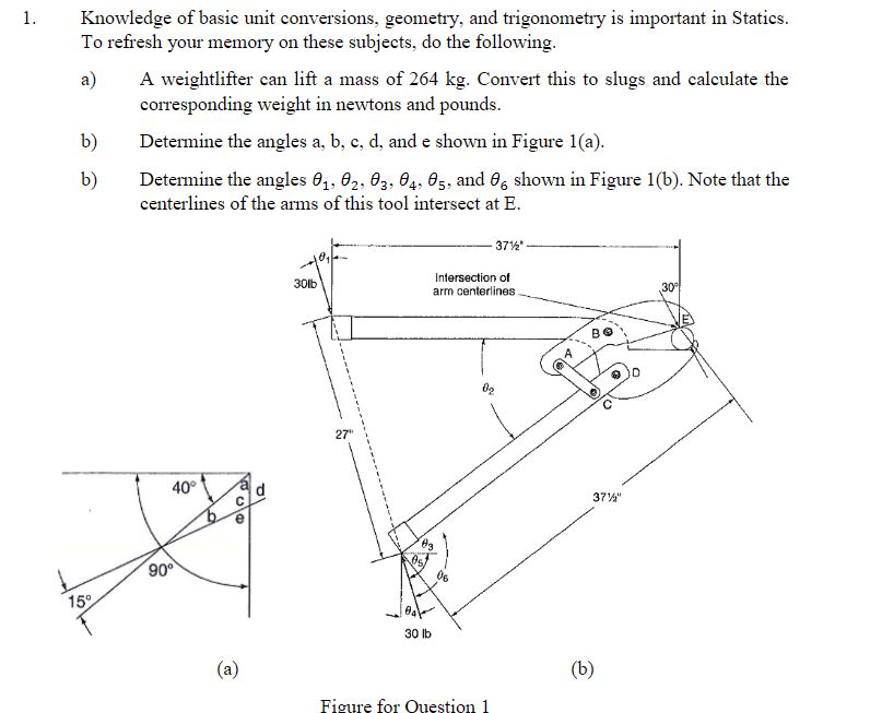 Solved 1.Knowledge of basic unit conversions, geometry, and | Chegg.com