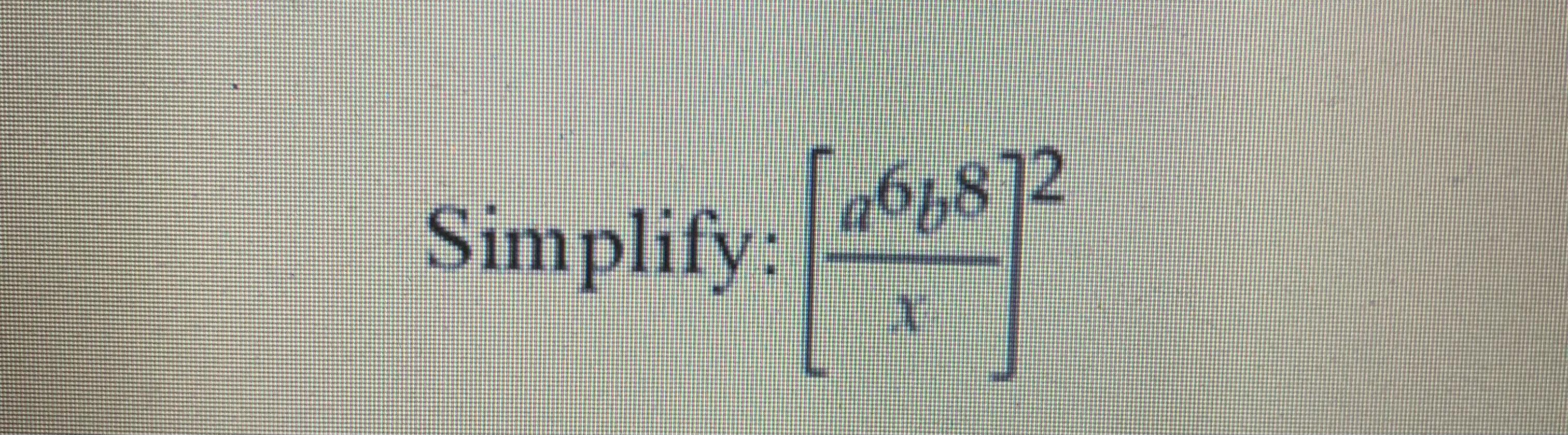 Solved [261,872 Simplify: ( | Chegg.com