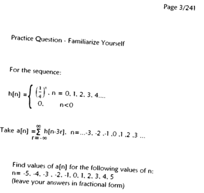 Solved Page 3/241 Practice Question - Familiarize Yourself | Chegg.com