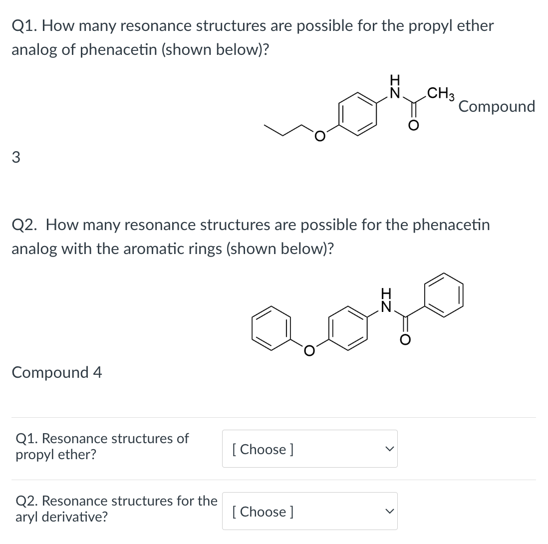 Solved Q1. ﻿How many resonance structures are possible for | Chegg.com
