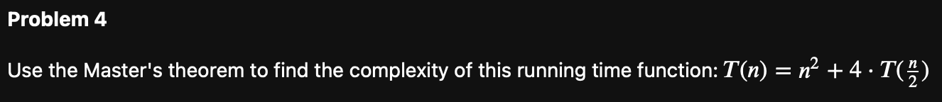 Solved Suppose that the running time function of some | Chegg.com
