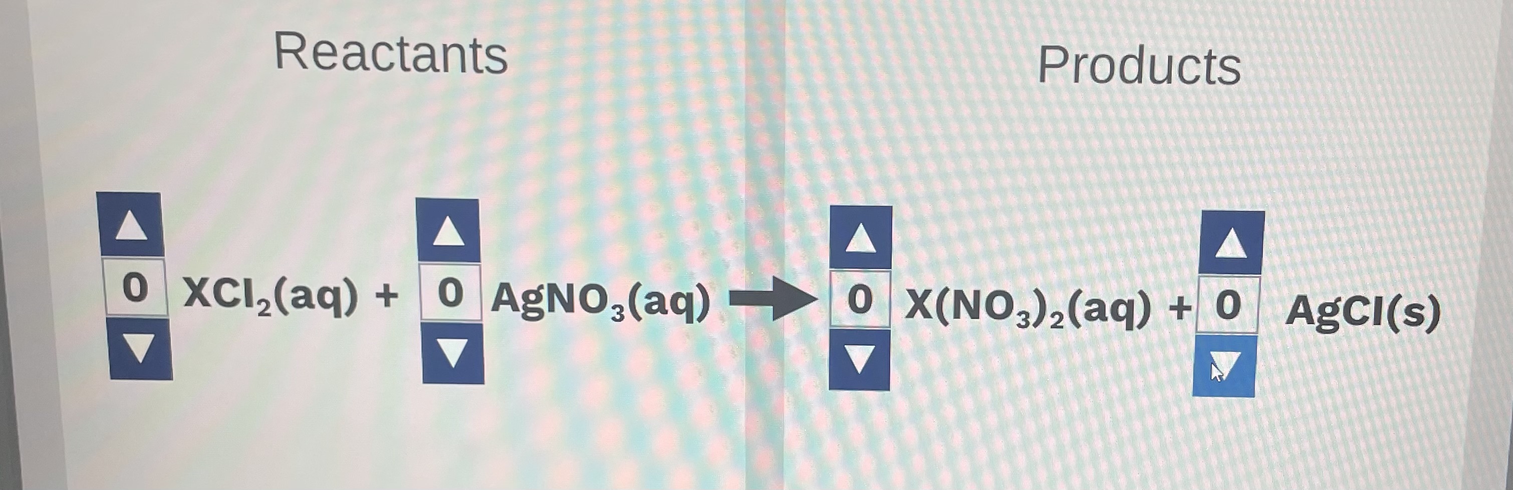 Solved Reactants Products | Chegg.com