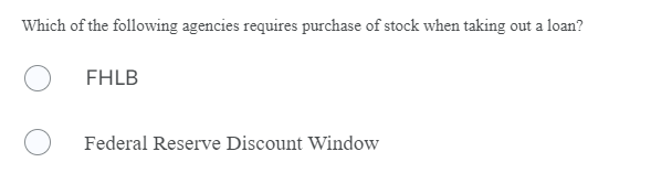 Solved Which of the following agencies requires purchase of | Chegg.com