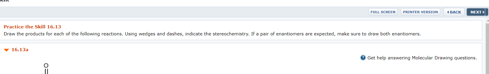 Solved FULL SCREEN PRINTER VERSION BACK NEXT Practice the | Chegg.com