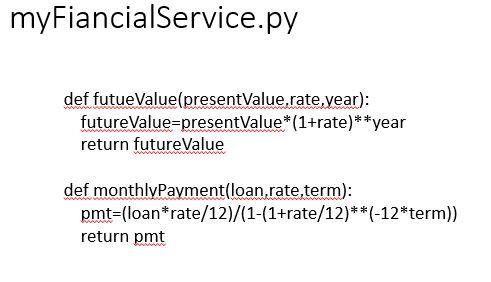 Part 1: Add two functions to the myFiancialService.py | Chegg.com