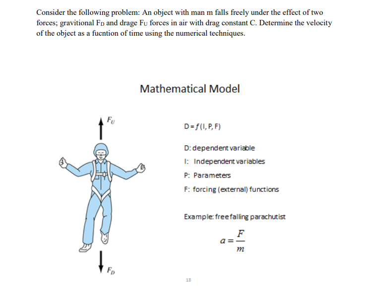 Solved Terminal velocity: the final steady velocity of the | Chegg.com
