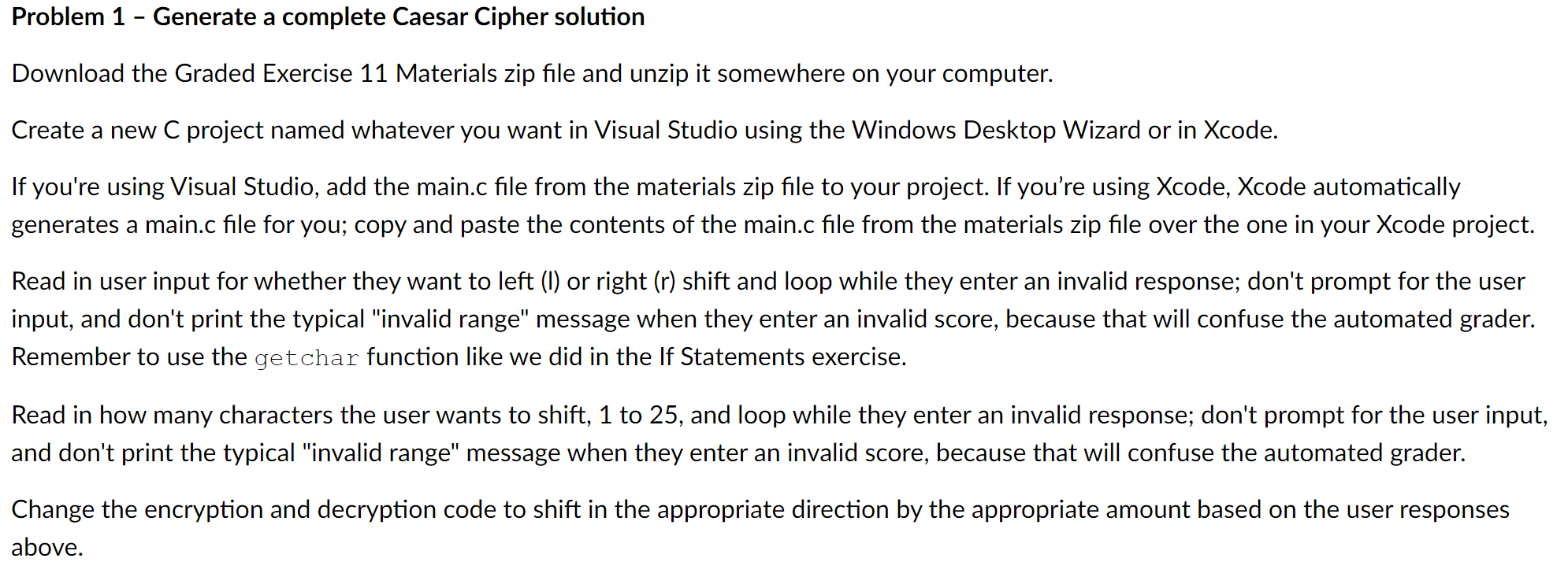 Problem 1 - Generate a complete Caesar Cipher | Chegg.com