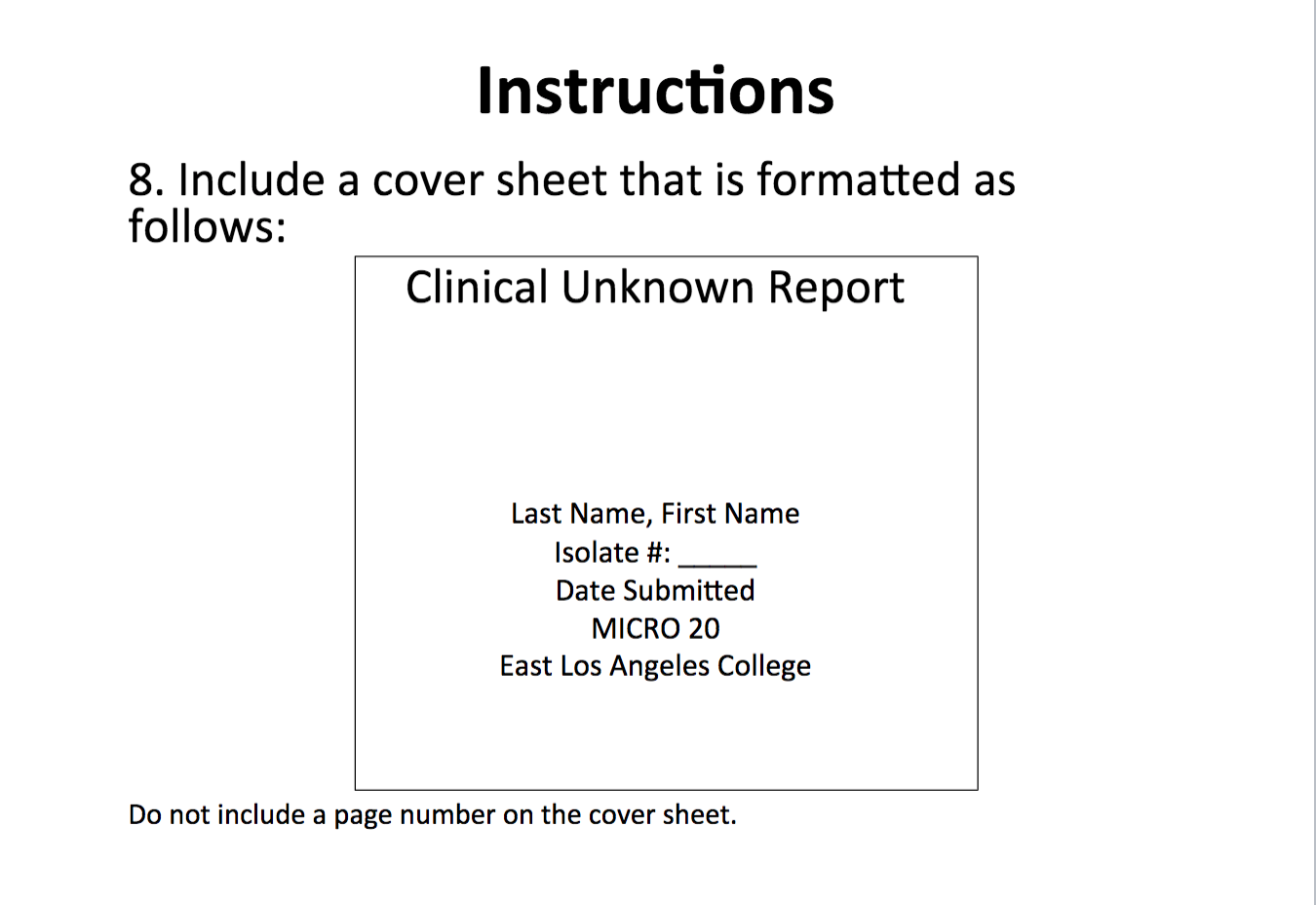 Solved introduction to the Clinical Unknown Analysis & | Chegg.com