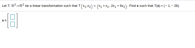 Solved Let T: R2R2 be a linear transformation such that T | Chegg.com