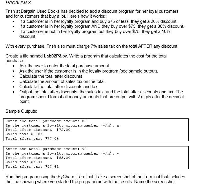 Solved PROBLEM 3 Trish at Bargain Used Books has decided to | Chegg.com