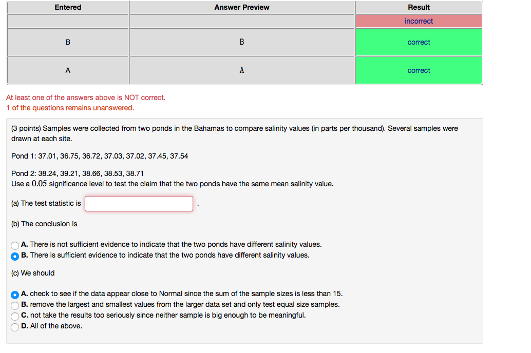 Solved Entered Answer Preview Result incorrect correct | Chegg.com