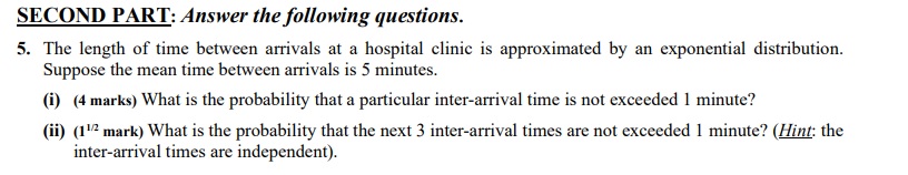 Solved SECOND PART: Answer the following questions. 5. The | Chegg.com