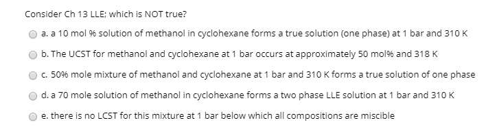 Solved CH 13: Liq - Liq, Vap - Liq, and Solid - | Chegg.com