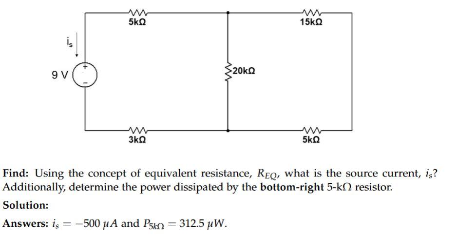 Solved Find: Using the concept of equivalent resistance, | Chegg.com