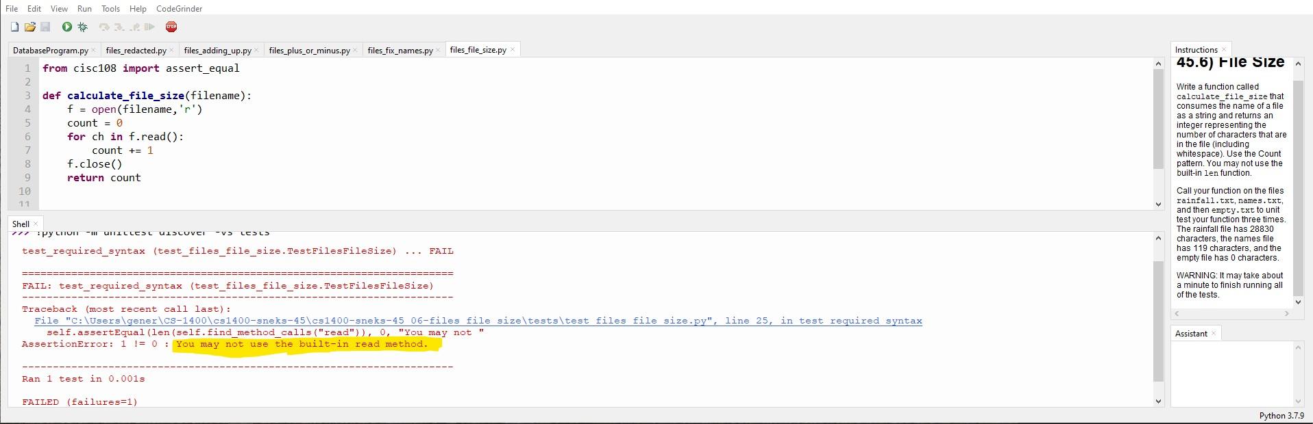 Solved Write a function calculate_file_size that consumes | Chegg.com