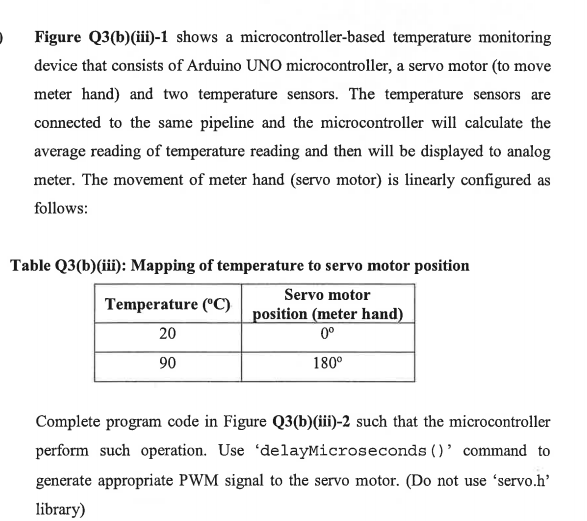 Solved Figure Q3(b)(iii)-1 shows a microcontroller-based | Chegg.com