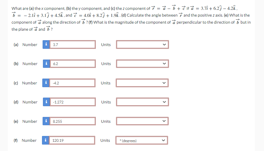 Solved What are (a) the x component, (b) the y component, | Chegg.com