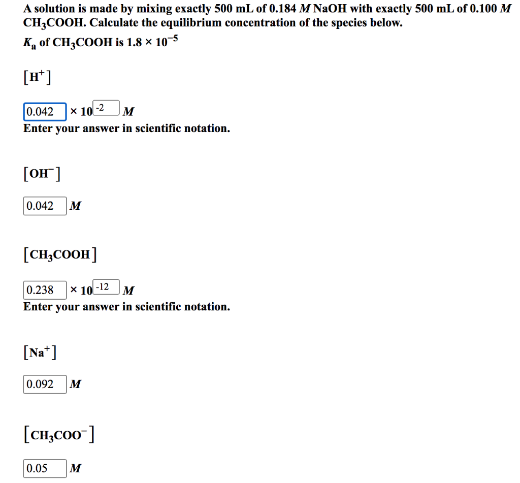 Solved A solution is made by mixing exactly 500 mL of 0.184 | Chegg.com