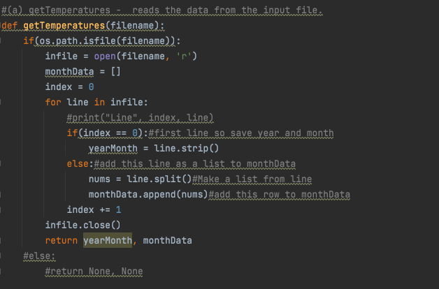 Write a program to input monthly temperatures from a | Chegg.com