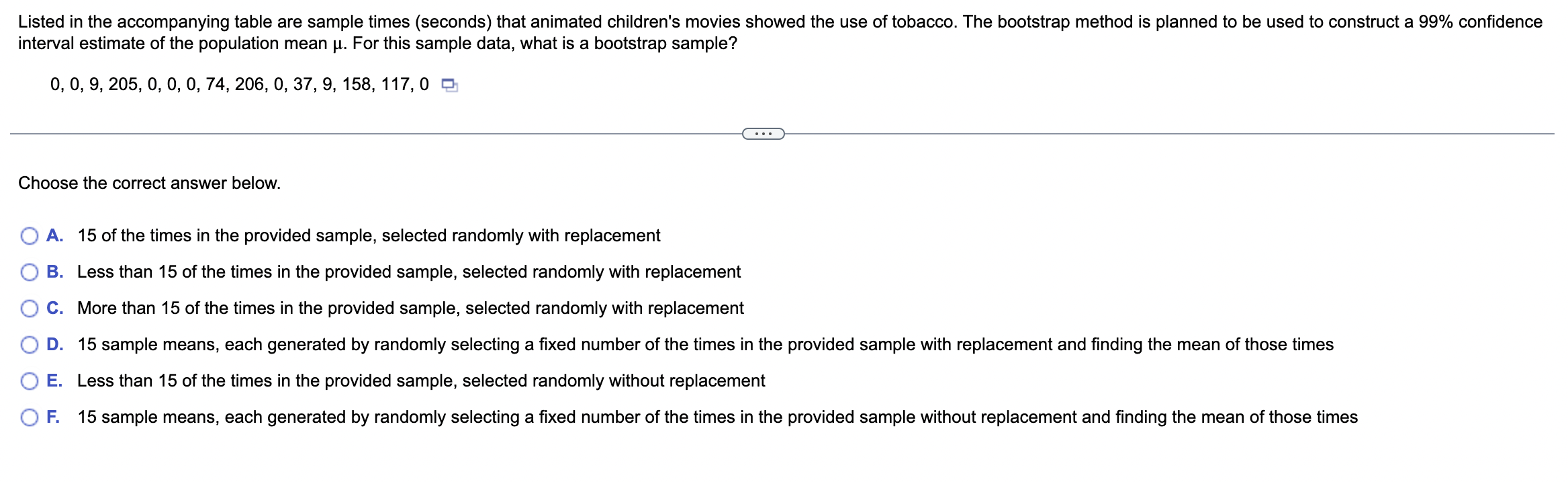 Solved Listed in the accompanying table are sample times | Chegg.com