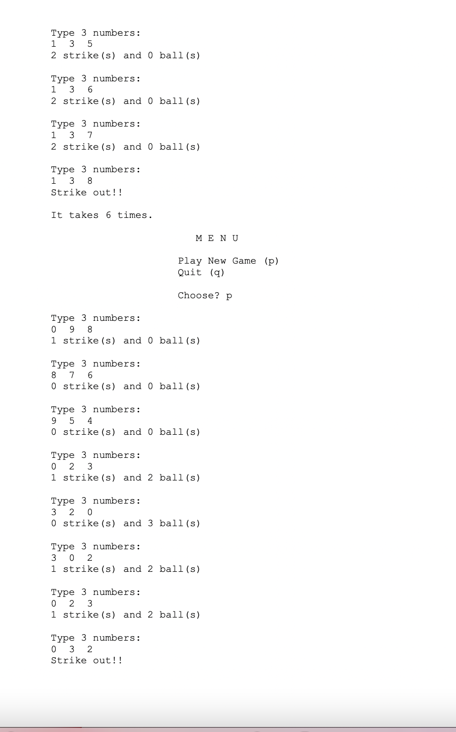 Solved I. This project is to write a simple game program | Chegg.com