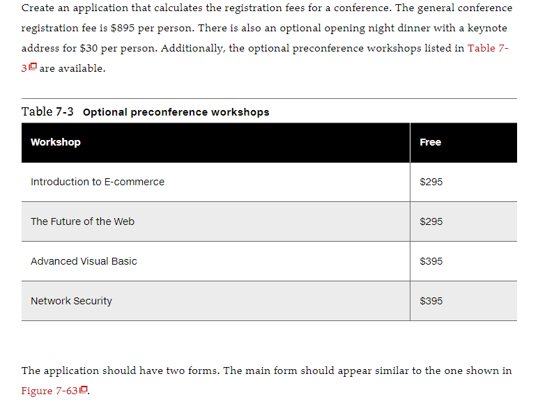 Solved Total When the user clicks the Select Conference | Chegg.com