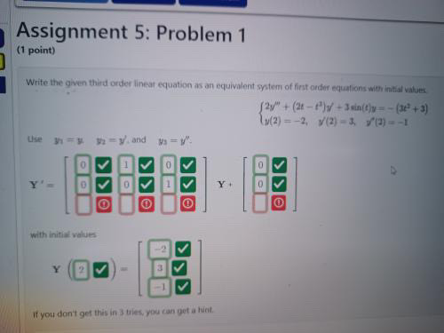 Solved Assignment 5: Problem 1(1 ﻿point)Write the given | Chegg.com