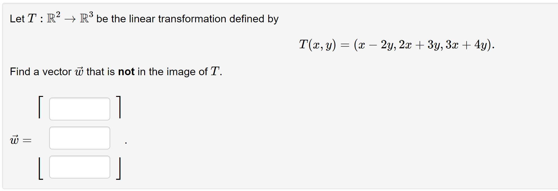 Solved 3 Let T : R2 + Rº be the linear transformation | Chegg.com