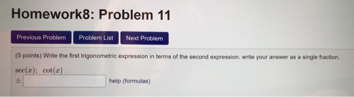 Solved Homework8: Problem 11 Previous Problem Problem List | Chegg.com