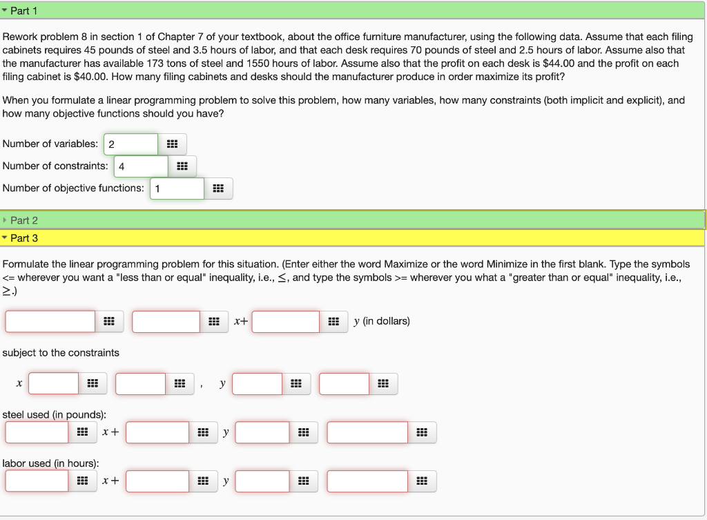 Solved - Part 1 Rework problem 8 in section 1 of Chapter 7 | Chegg.com