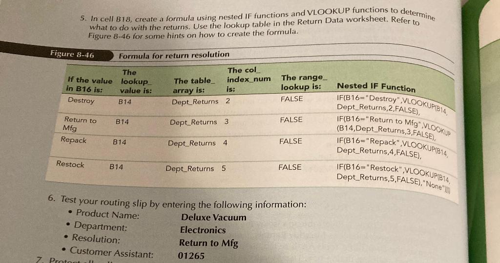 Please help me figure out Step #5. I need to create | Chegg.com