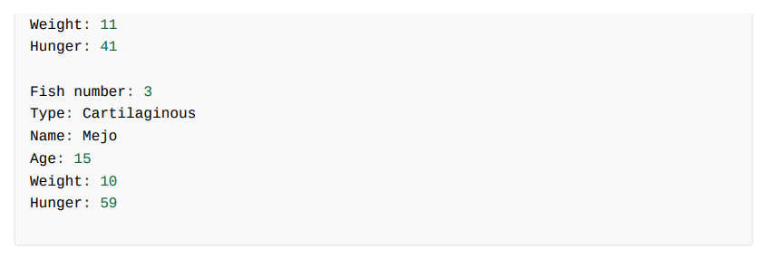 Solved A fish has attributes Fish number: Type: Bony or | Chegg.com