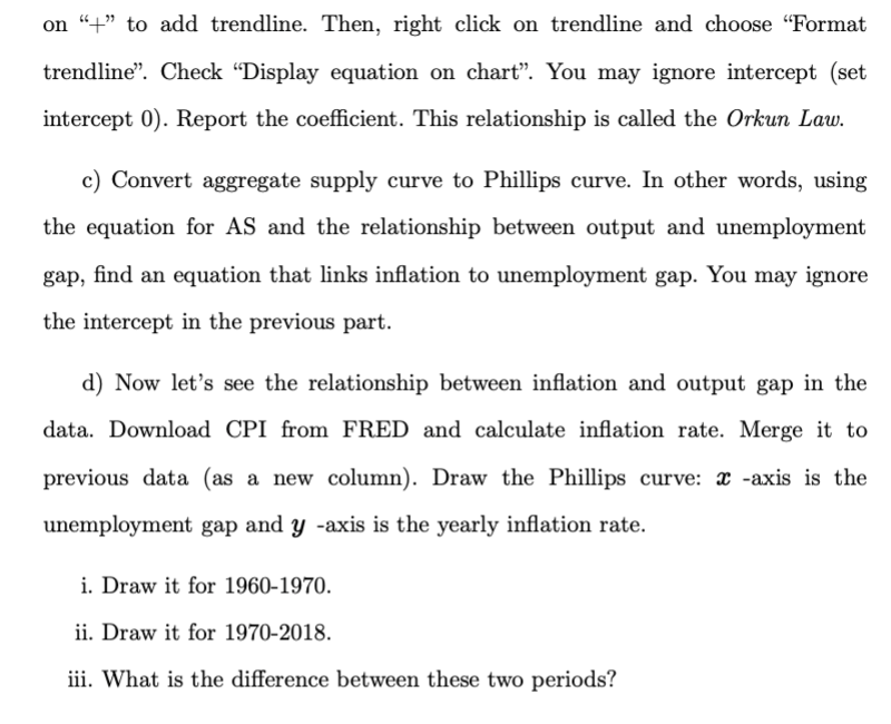 Solved uestion 1. Aggregate Supply to Phillips Curve. | Chegg.com
