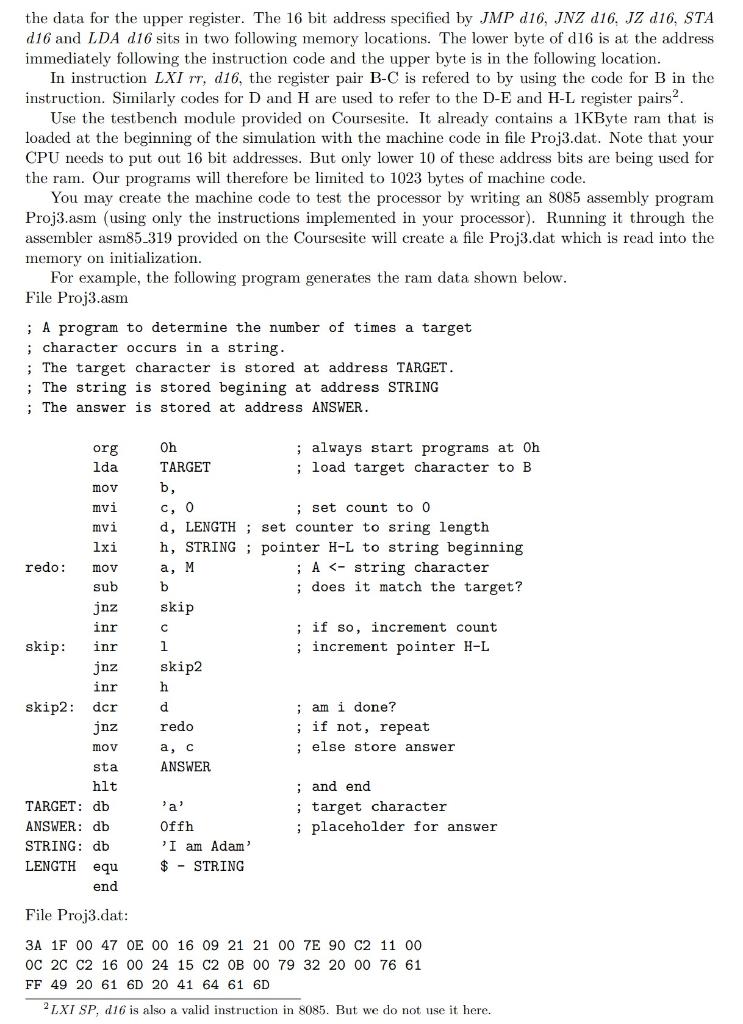 1. The processor has seven 8-bit registers A, B, C, | Chegg.com