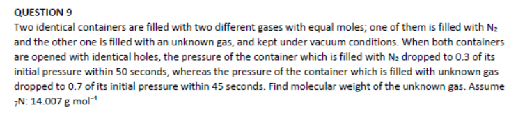 Solved Two identical containers are filled with two | Chegg.com