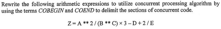 Solved Rewrite the following arithmetic expressions to | Chegg.com