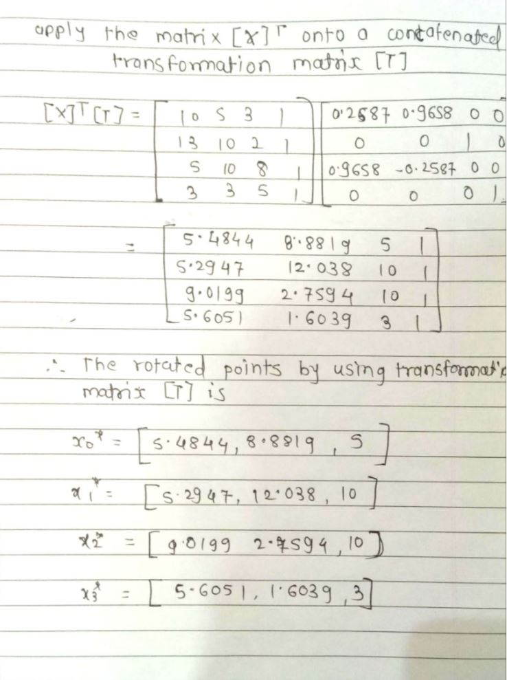Shear Transformation Matrix