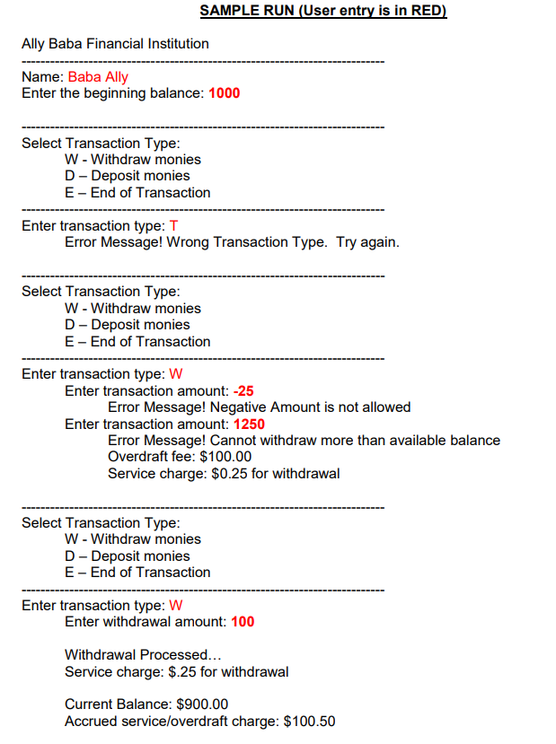 Solved Project 02 Checkbook Balancing Write A C Program 