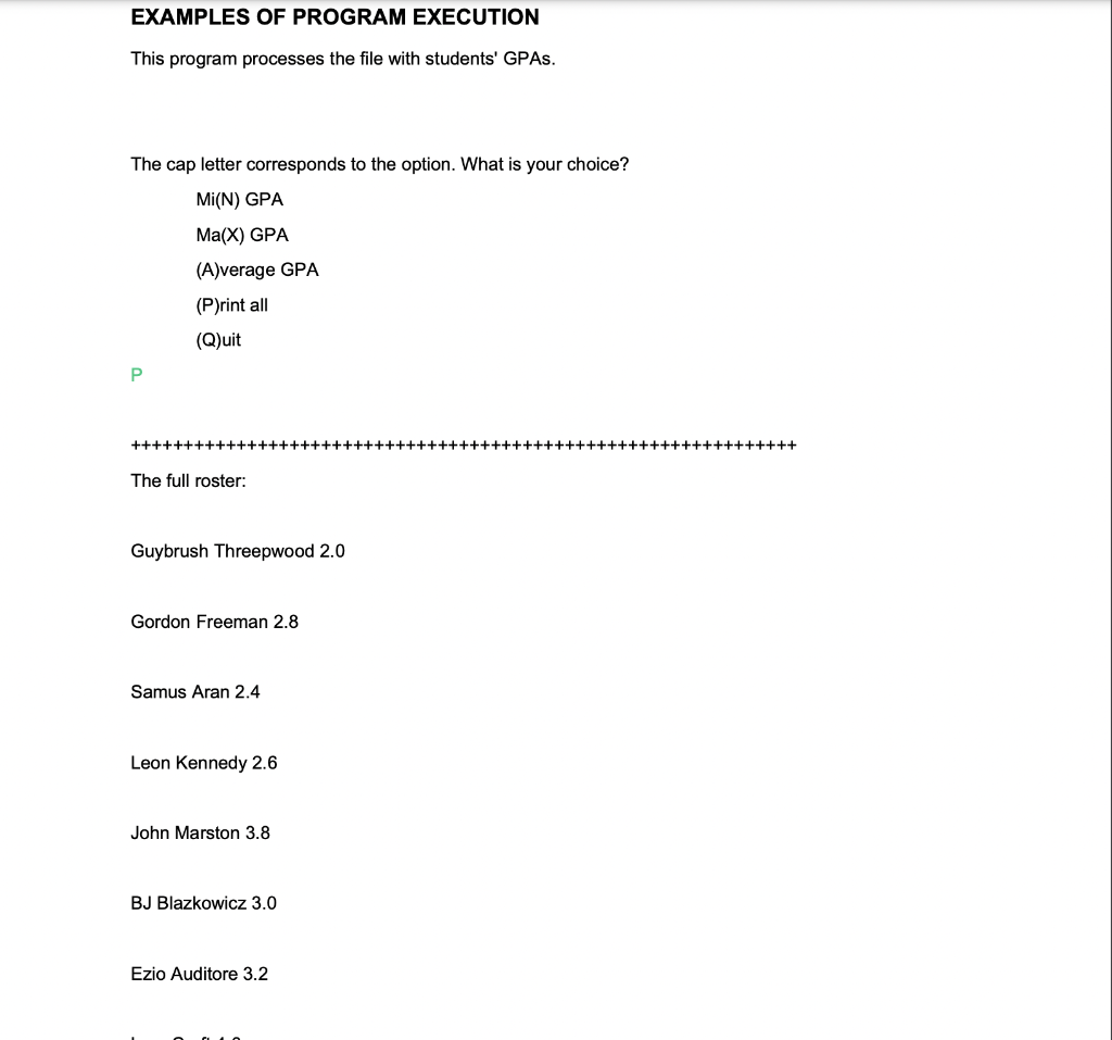 Solved Assignment Overview Your Program Should Read An Input 