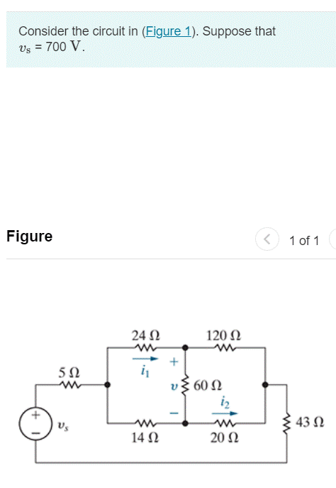 Solved Consider the circuit in (Figure 1). ﻿Suppose that vs | Chegg.com