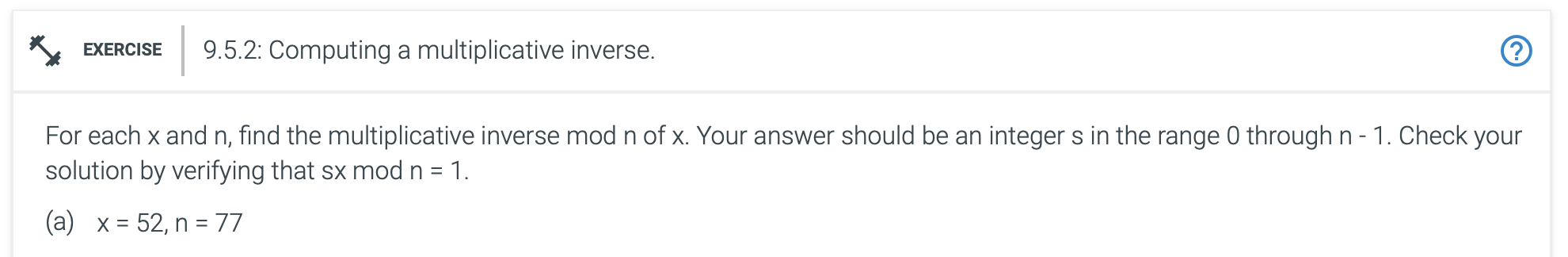Solved 5. (7 points) Complete any ONE part of Exercise 9.5.2 | Chegg.com