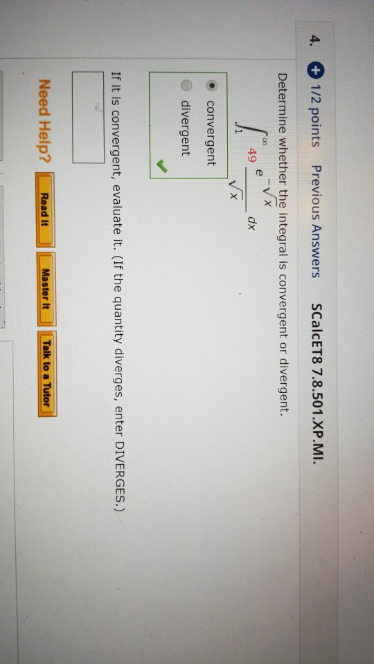 Solved 4. + 1/2 points Previous Answers SCalcET8 | Chegg.com