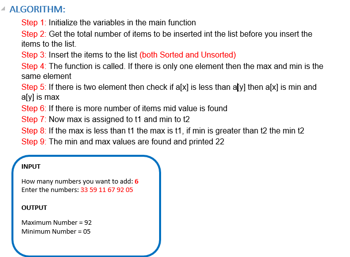 Solved Algorithm Step 1 Initialize The Variables In The 0151