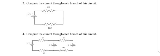 Solved 3. Compute the current through each branch of this | Chegg.com