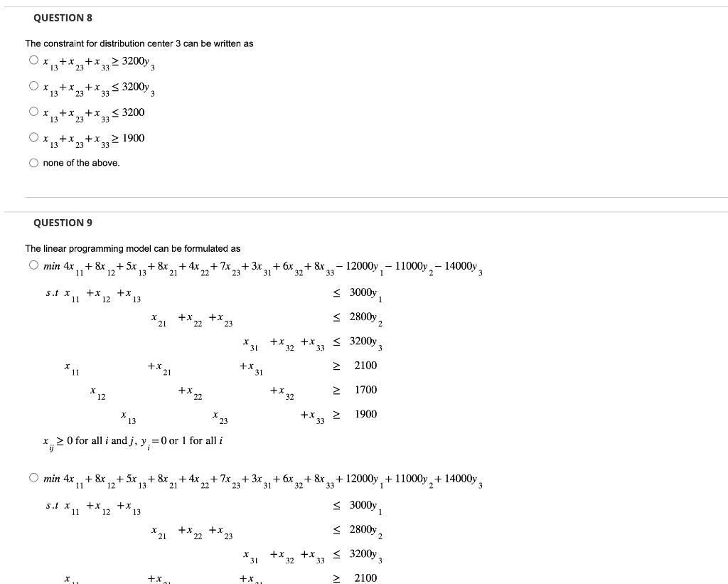 Solved The constraint for the potential plant site 2 can be | Chegg.com