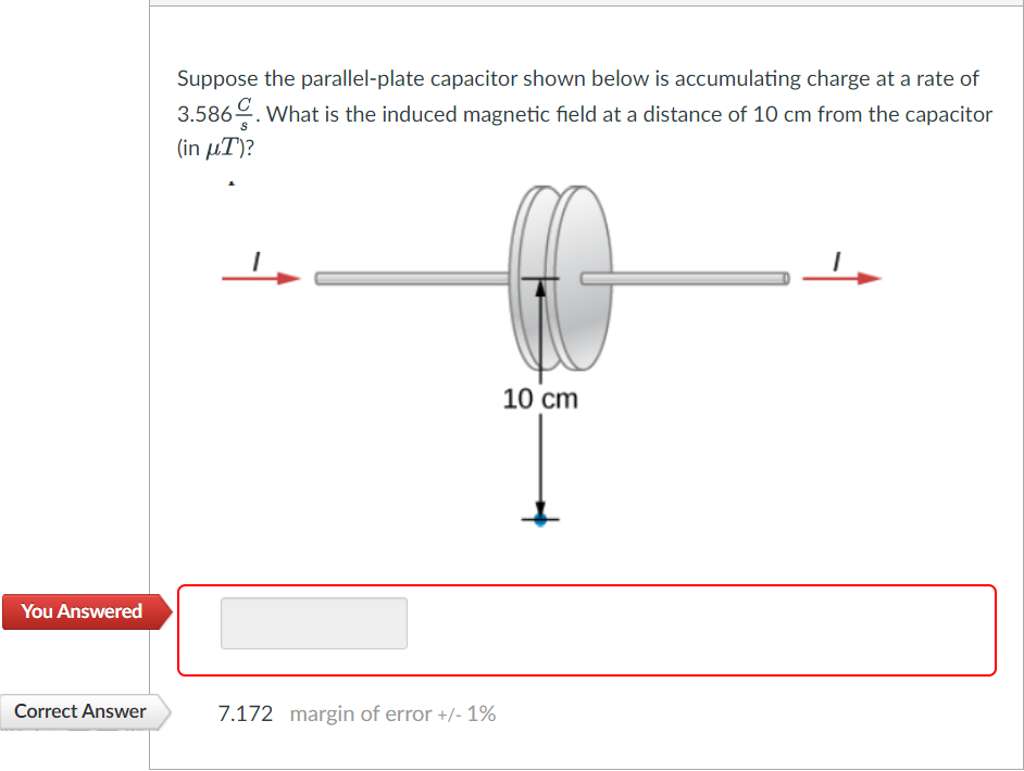 Solved Suppose the parallel-plate capacitor shown below is | Chegg.com